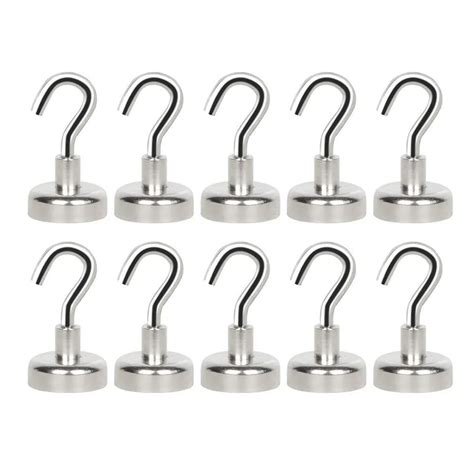 10pcs Magnetic Hooks Strong Cruise Hooks Magnetic Hanger For Classroom Fridge Hanging Cabins