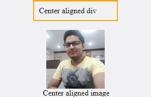 How To Center Align An Image Or Div Using Css Asp Net C Net Vb Net Mvc Jquery Javascipt Ajax