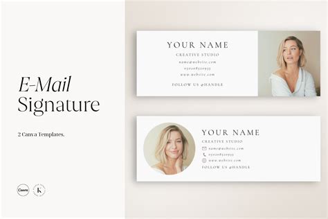 E Mail Signature Canva Template Afbeelding Door Kemet Studio Creative