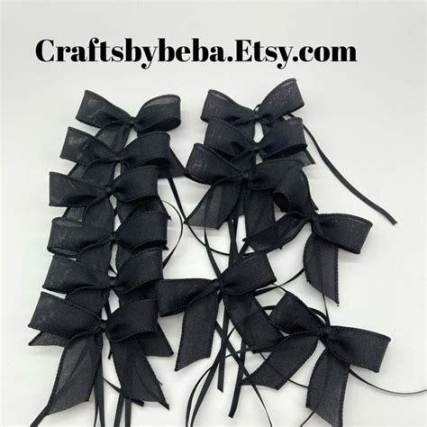 Small Black Bow Etsy