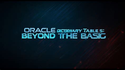 004dictionarytablesoracle Youtube