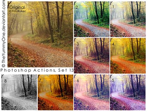 Photoshop Actions Set By TheYummyOne On DeviantArt