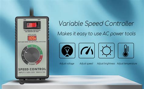 Variable Speed Controller 120v 15 Amp Ac Motor Speed Controller For
