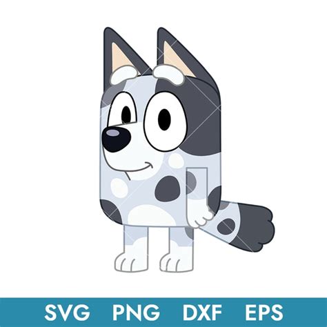 Bluey Muffin Svg Muffin Heeleer Svg Bluey Svg Cartoon Svg Inspire
