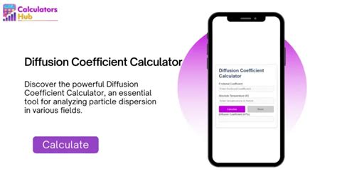 Diffusion Coefficient Calculator Particle Dispersion Analysis