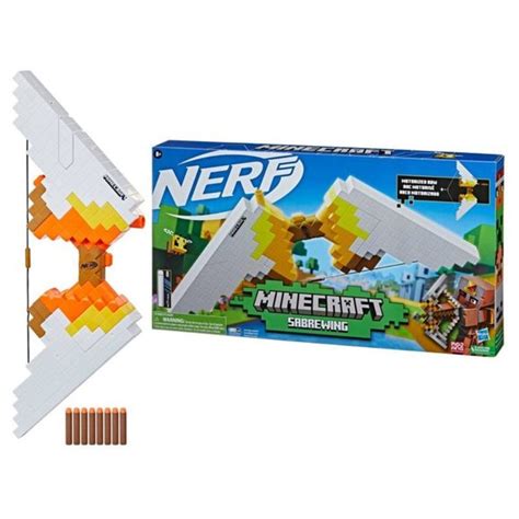 Nerf Toys New Nerf Nerf Minecraft Sabrewing Motorized Blaster Bow