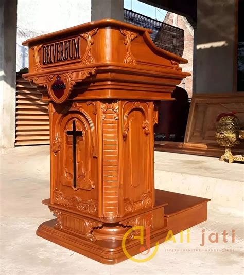 Spesifikasi Mimbar Gereja Katolik Ukir Jepara Kayu Jati