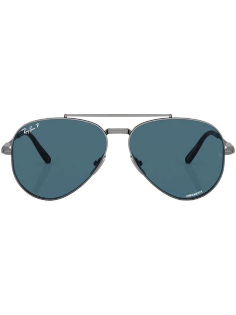 Ray Ban Aviator Ii Titanium Aviator Sunglasses Farfetch