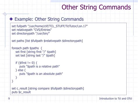 Ppt Tcl And Otcl Tutorial Part Ii Powerpoint Presentation Free Download Id