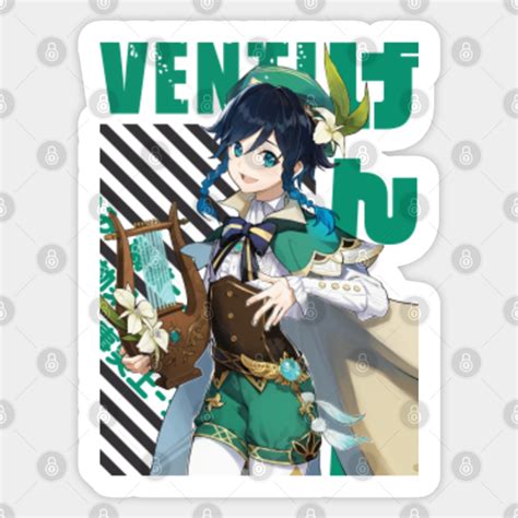 Genshin Impact Venti Genshin Impact Sticker Teepublic