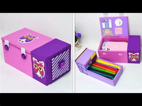 How To Make Pencil Box Easy Diy Pencil Case Made Of Cardboard And Paper Idea Artofit