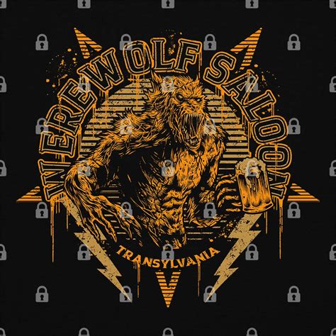 Werewolf Saloon Beer T Shirt Cool T Shirts Online Australia Limitee