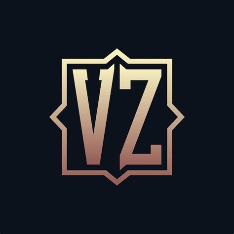 Premium Vector Luxury Initial VZ Monogram Logo Design Elegant Emblem