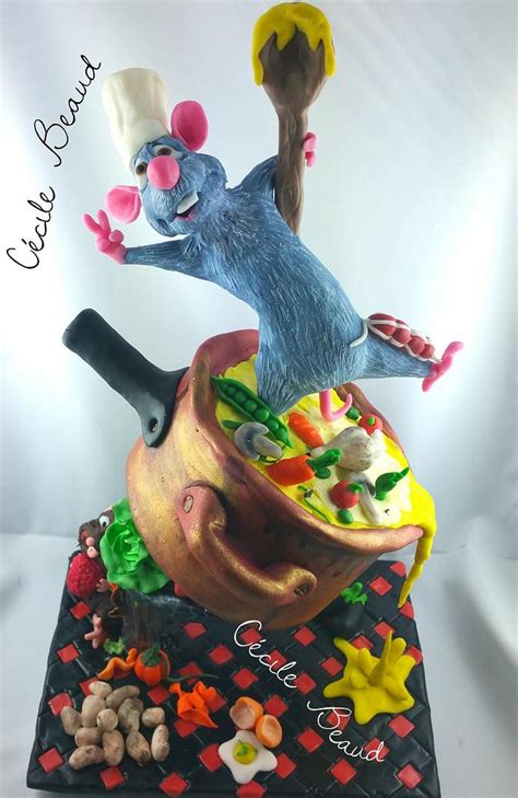 Ratatouille 😀😀 Decorated Cake By Cécile Beaud Cakesdecor