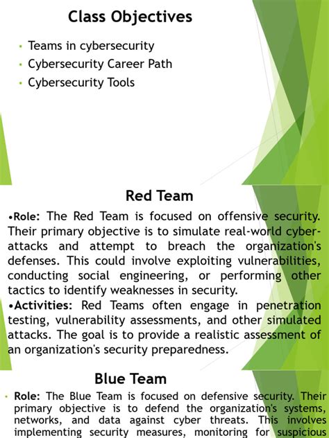 Class 3 Teams In Cybersecurity Pdf