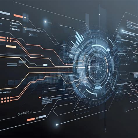 Futuristic Big Data Visualization Graphics Perfect For Modern Business