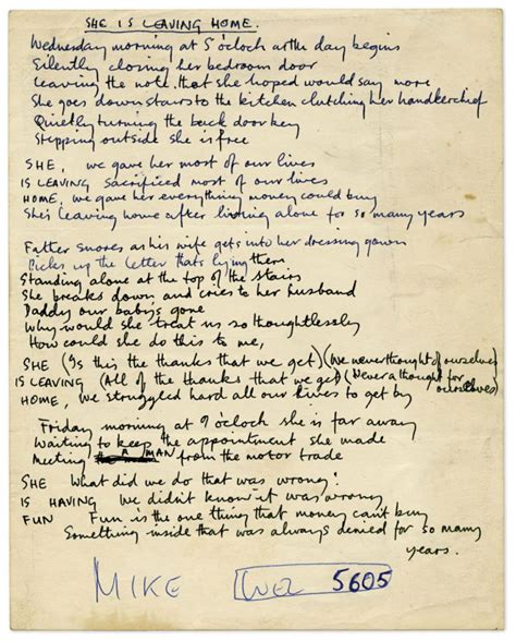 March Recording Mixing She S Leaving Home The Beatles Bible