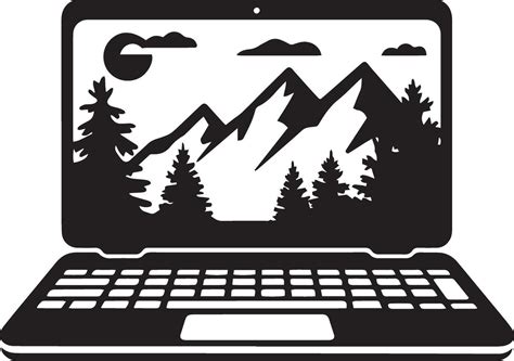 Laptop Icon Outline For Business Graphics 54527602 Vector Art At Vecteezy