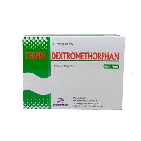 Thuốc Terpin Dextromethorphan