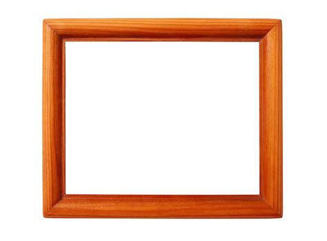 Premium Photo Nice Wooden Frame Isolated On The White Background