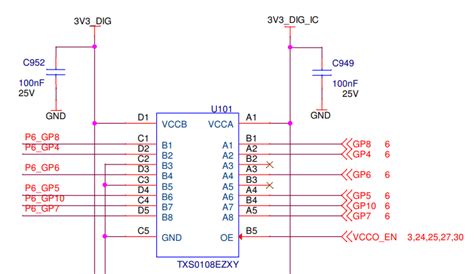 Txs0108e Can I Use Vcca Vccb But Powered By Seperate Regulators