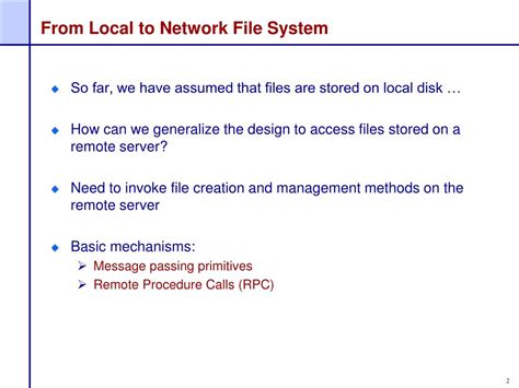 Ppt Network And Distributed File Systems With Content From Distributed Communication Systems
