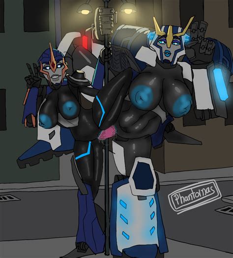 Rule 34 2girls Arcee Arcee Prime Areolae Big Breasts Blue Eyes Blue
