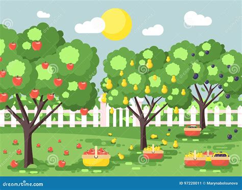 Orchard Cartoons Illustrations And Vector Stock Images 8903 Pictures