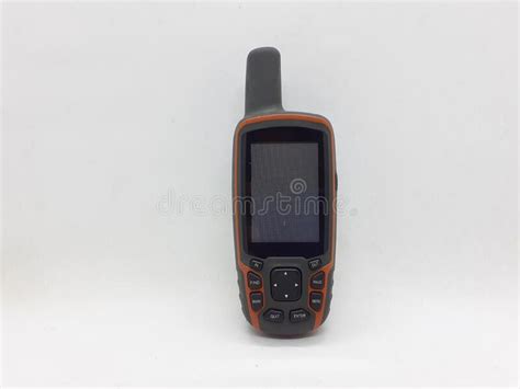 Small Sophisticated Gps Device On White Isolation Background Stock