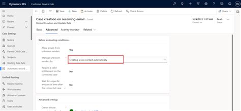 Automatic Record Creation In Dynamics 365 When An Email Is Received