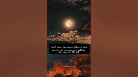 إِنَّهُۥ كَانَ ظَلُومًا جَهُولًا নিশ্চয় সে জালেম অজ্ঞ Muslimquran Hafez M Jakariya Taky Youtube