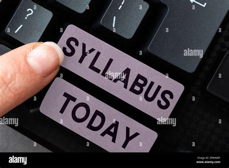 Handwriting Text Syllabus Word Written On A Summary Outline Of A Discourse Treatise Or Of