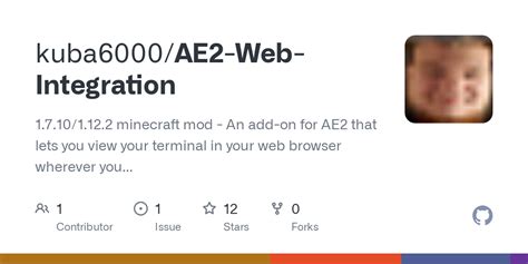 Github Kuba Ae Web Integration Minecraft Mod An