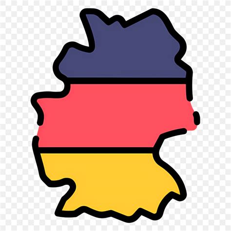 Germany Map Germany Map Outline With National Flag Colors Png