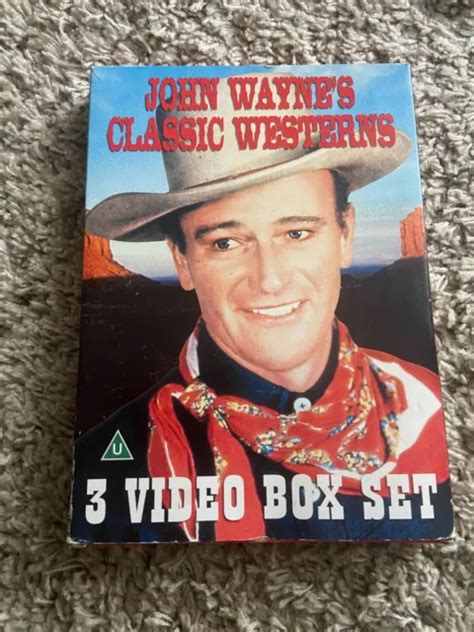 VHS TAPES John Wayne Classic Westerns 4 50 PicClick UK