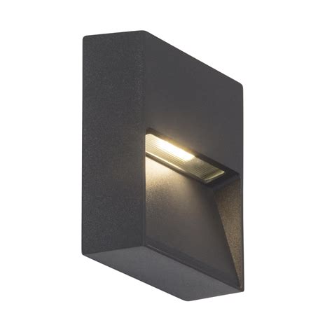 Applique extérieure LED intégrée Lm anthracite Front carrée BRILLIANT Leroy Merlin