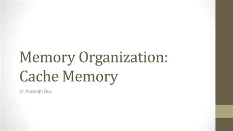 Cache Memory PPT