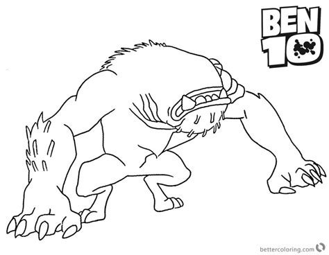 Ben Coloring Pages Wildmutt Free Printable Coloring Pages