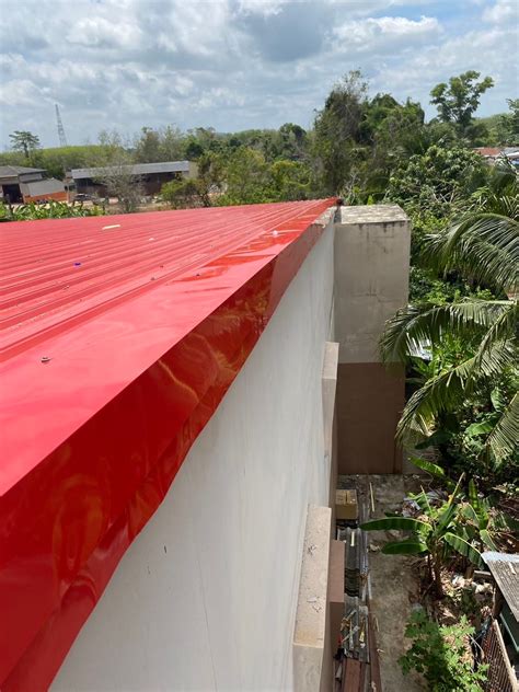 เสร็จแล้ว 100 《งานซ่อมเเซมหลังคา》 อาคารพานิชย์ 2 ชั้น 2 คูหา นราธิวาส โดย บจก แอคซ์ แฮนเดิล