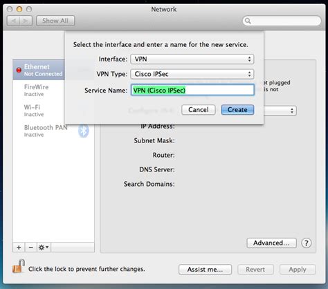 Macos Problem With Build In Vpn Client For Cisco Ipsec Protocol Ask Different