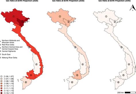 Sex Ratio At Birth In Vietnam Among Six Subnational Regions During 1980