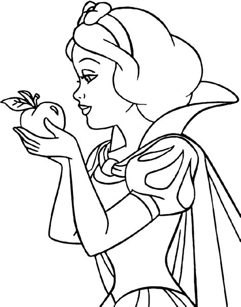 Printable Snow White Coloring Pages Printable Templates