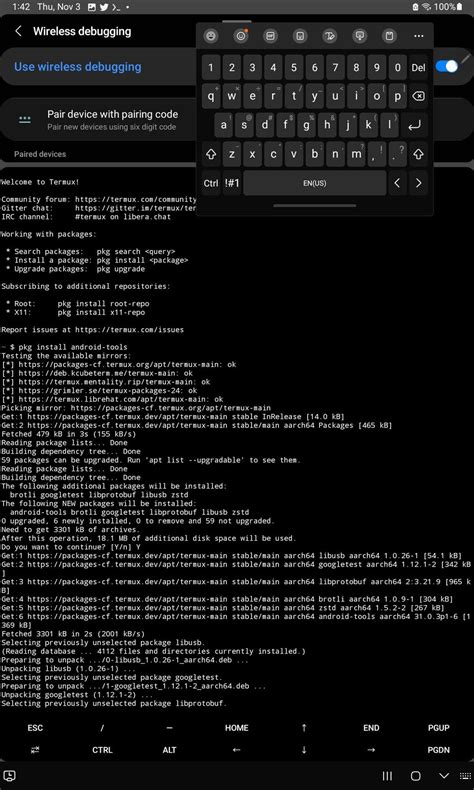 Trying To Use Adb But There Is A Faliure Message Rtermux