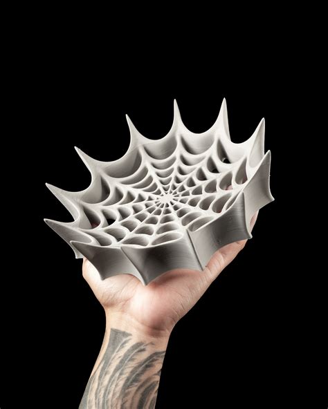🕷️ Spider Web Tray By Modern Machine・free Stl File For 3d Printing・cults