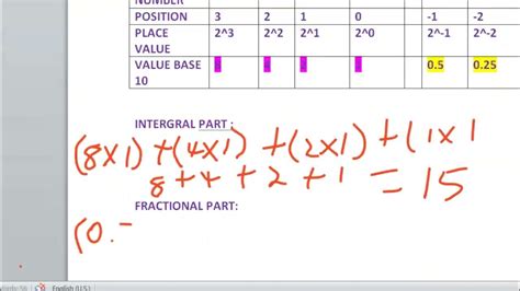 conversion of binary fractional to decimal number ・ ・computer science・ ・ youtube