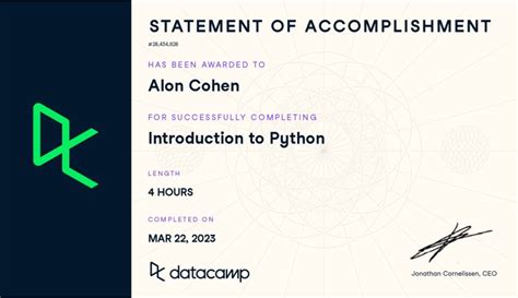 Alon Cohen On Linkedin Datacamp Pythonfordatascience Dataanalysis