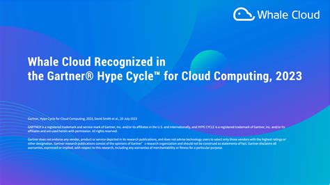 Whale Cloud Recognized In The Gartner Hype Cycle For Cloud Computing