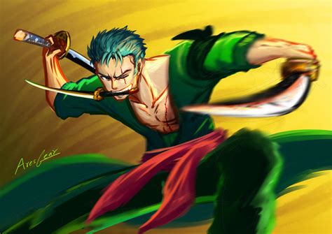 Day 1 Roronoa Zoro Pirate Hunter By Gears Of Rain On Deviantart