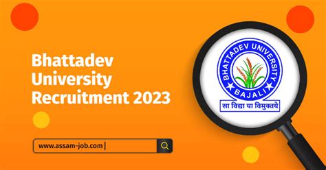Bhattadev University Recruitment 2023