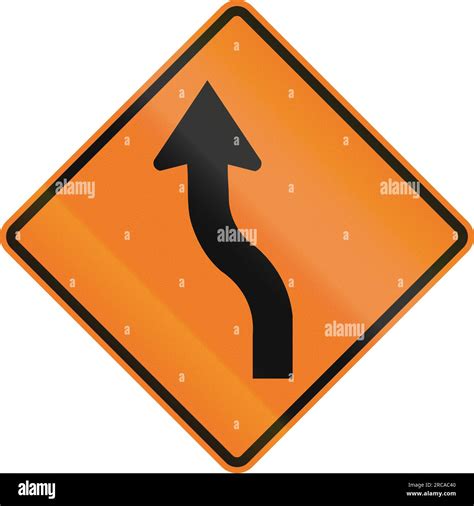 Canadian Road Warning Sign Reverse Curve This Sign Is Used In